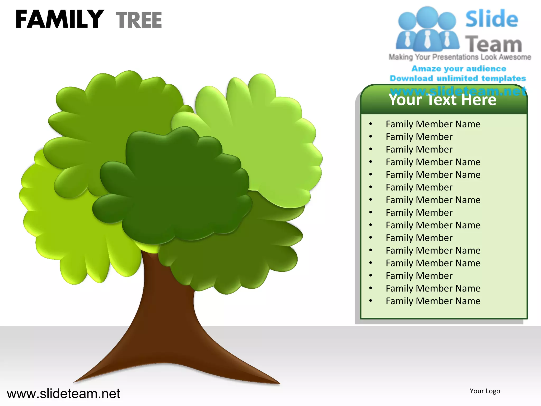 How to make create geneology family tree powerpoint presentation slides ...