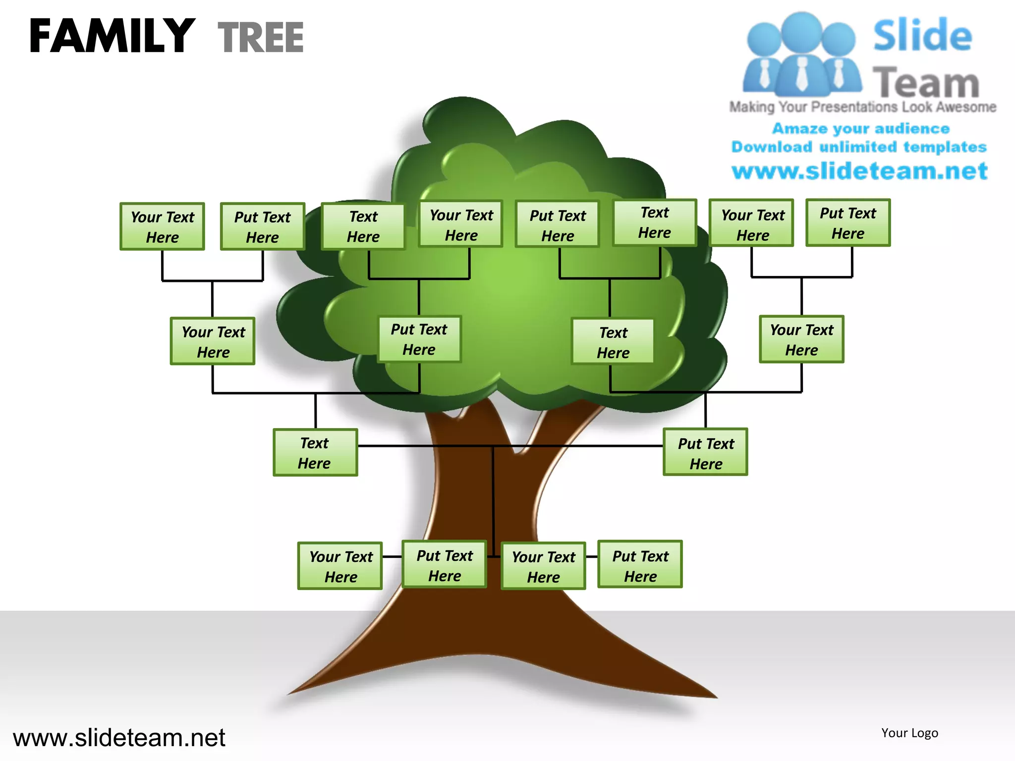 How to make create geneology family tree powerpoint presentation slides ...