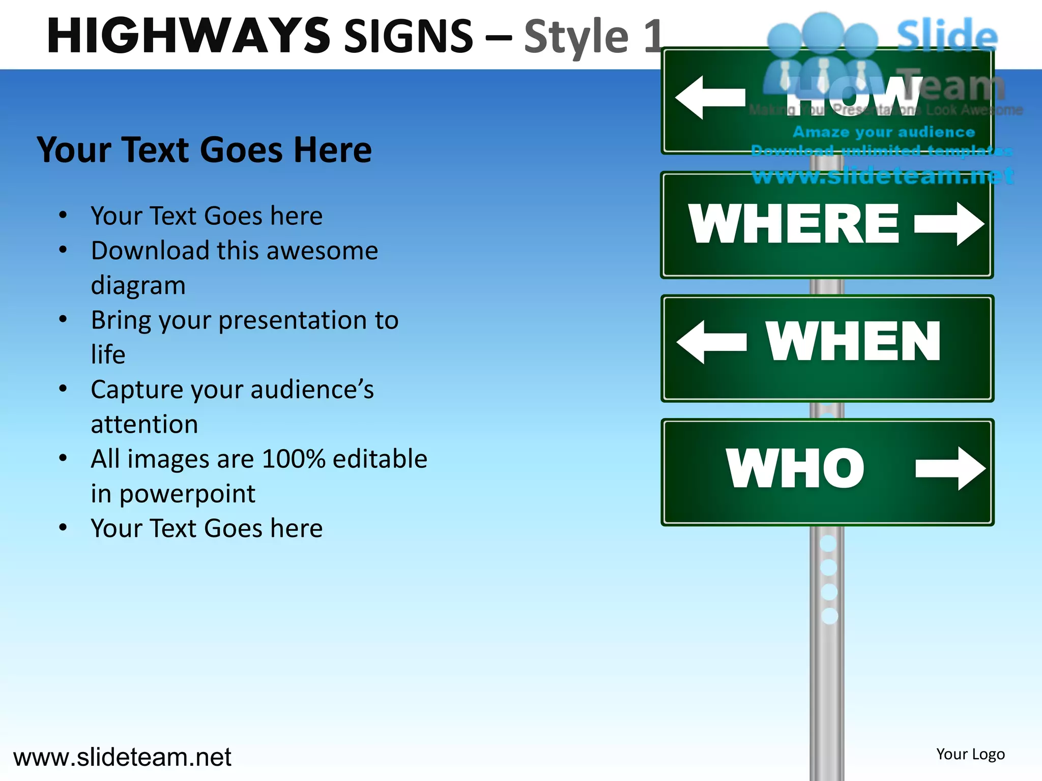 How to make create highway freeway exit signs billboards signs design 1 ...