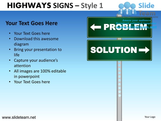 How to make create highway freeway exit signs billboards signs design 1 ...