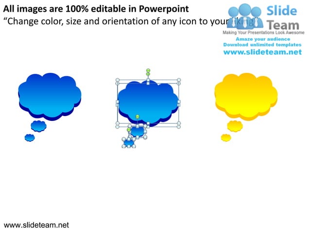 How to make create thoughts business people bubbles callouts style ...