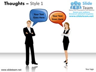 How to make create thoughts business people bubbles callouts style ...