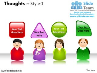 How to make create thoughts business people bubbles callouts style ...