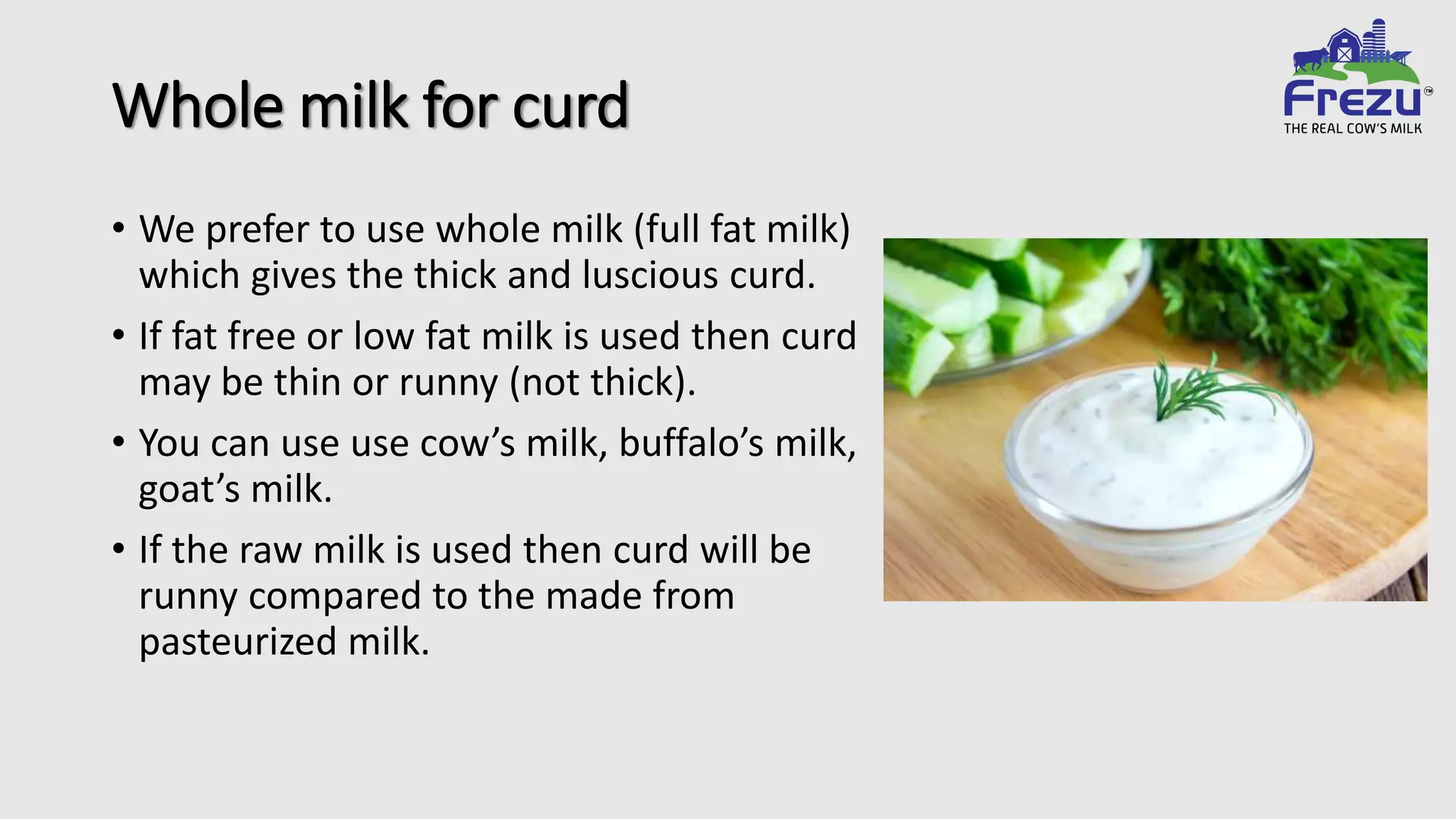 How to make curd from fresh milk at home? | PPTX