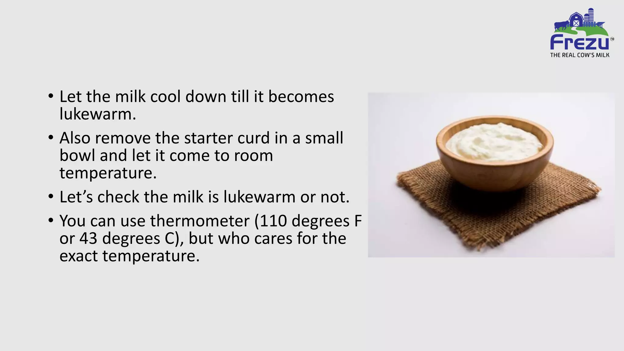 How to make curd from fresh milk at home? | PPTX