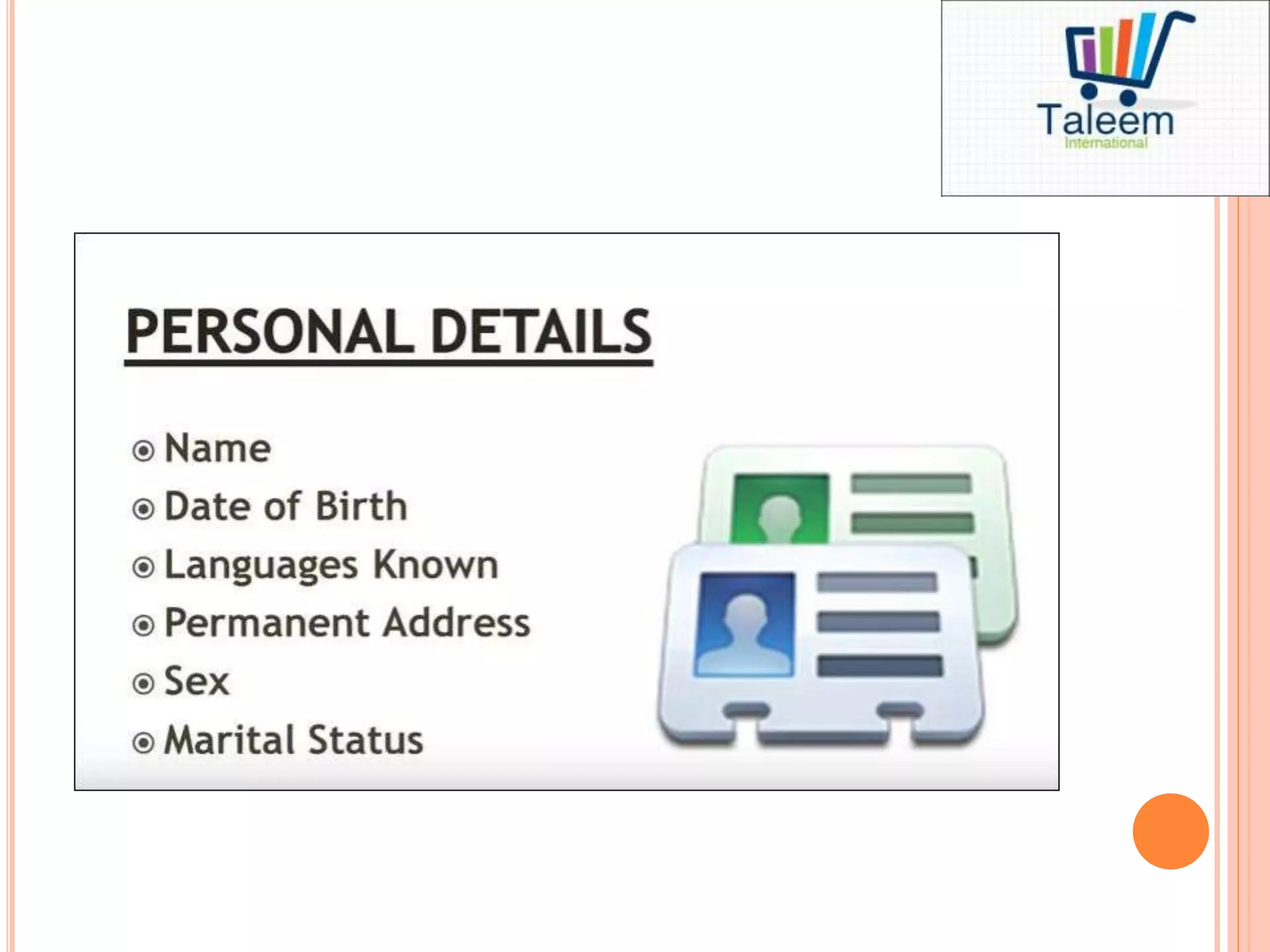 How to make cv resume taleem international sahib | PPTX