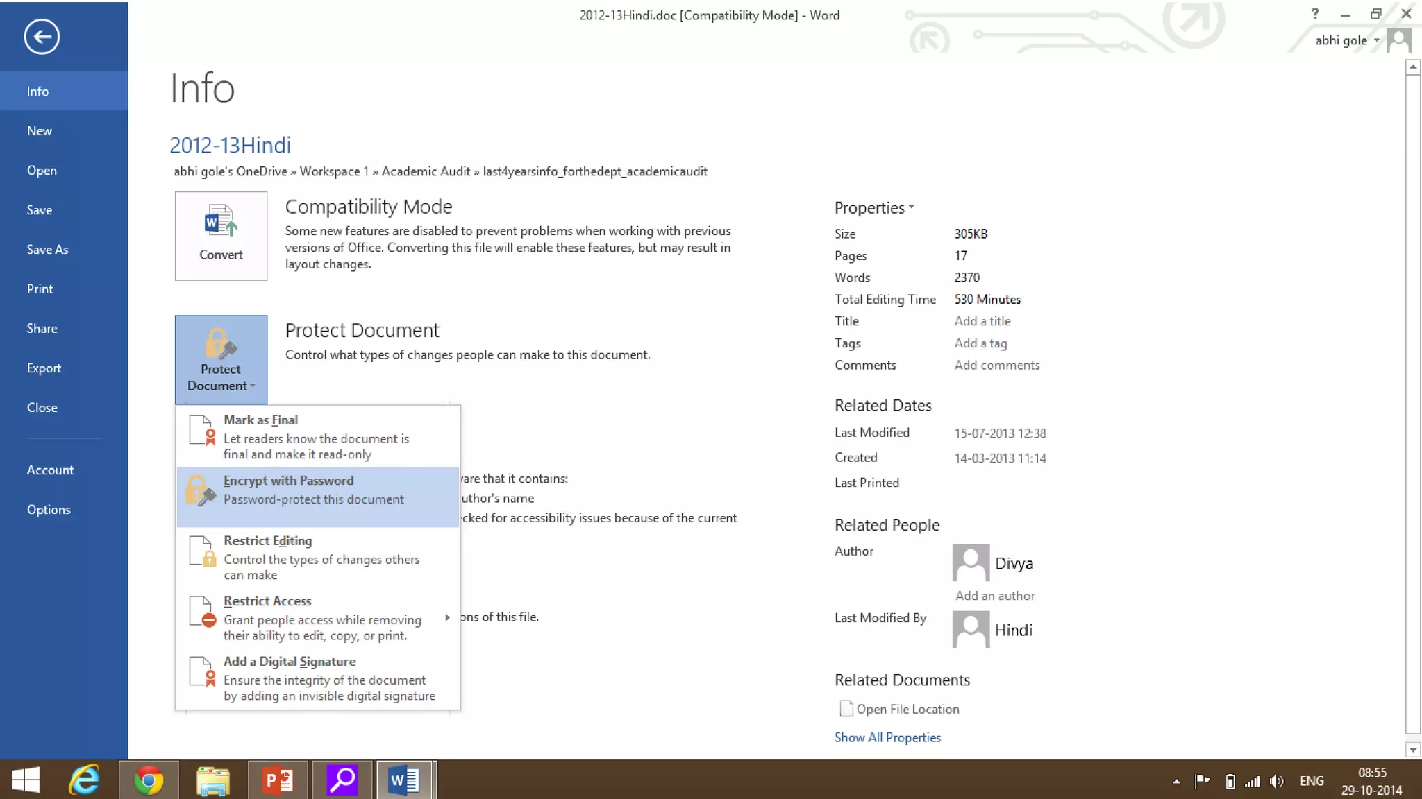How to make doc secured | PPT