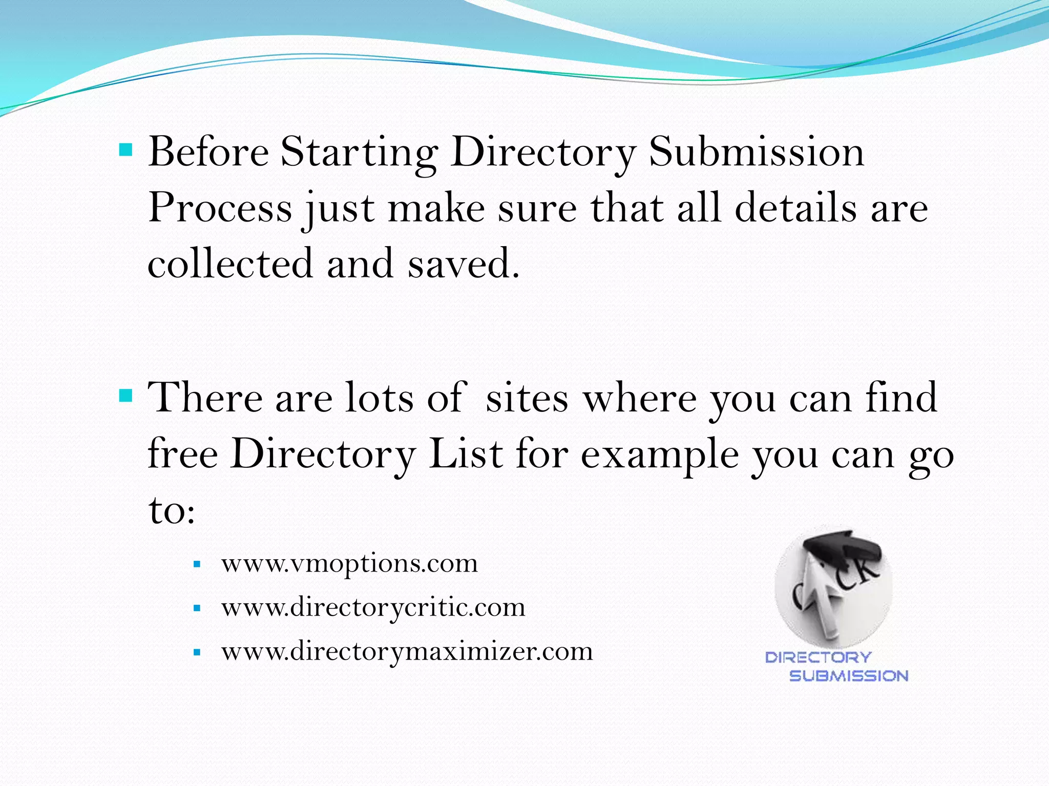 How to make effective directory submissions | PPT