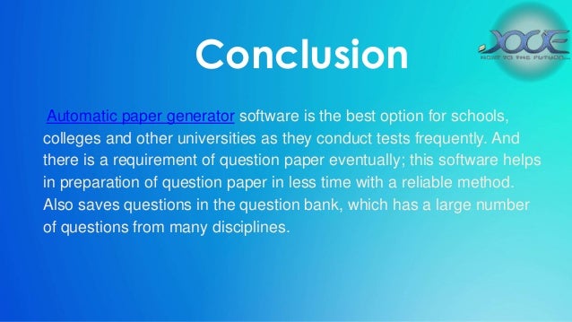 How to make Effective Question paper With Question paper Generator ...