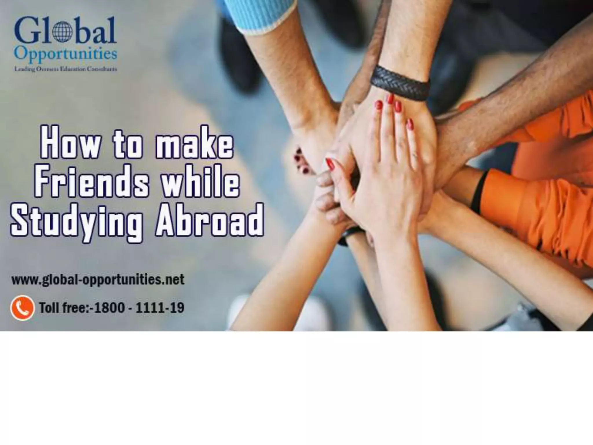 HOW TO MAKE FRIENDS WHILE STUDYING ABROAD | PPT