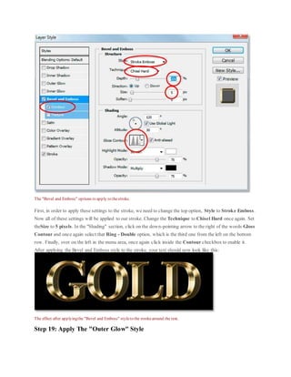 How to make gold in photoshop | DOCX