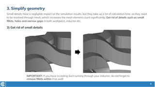 How to make a good CAD file for induction heating simulation | PDF