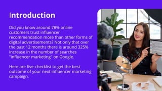 How to make influencer marketing campaign a success - InfluGlue | PPT