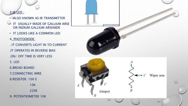How to make ir sensor using bread board | PPTX