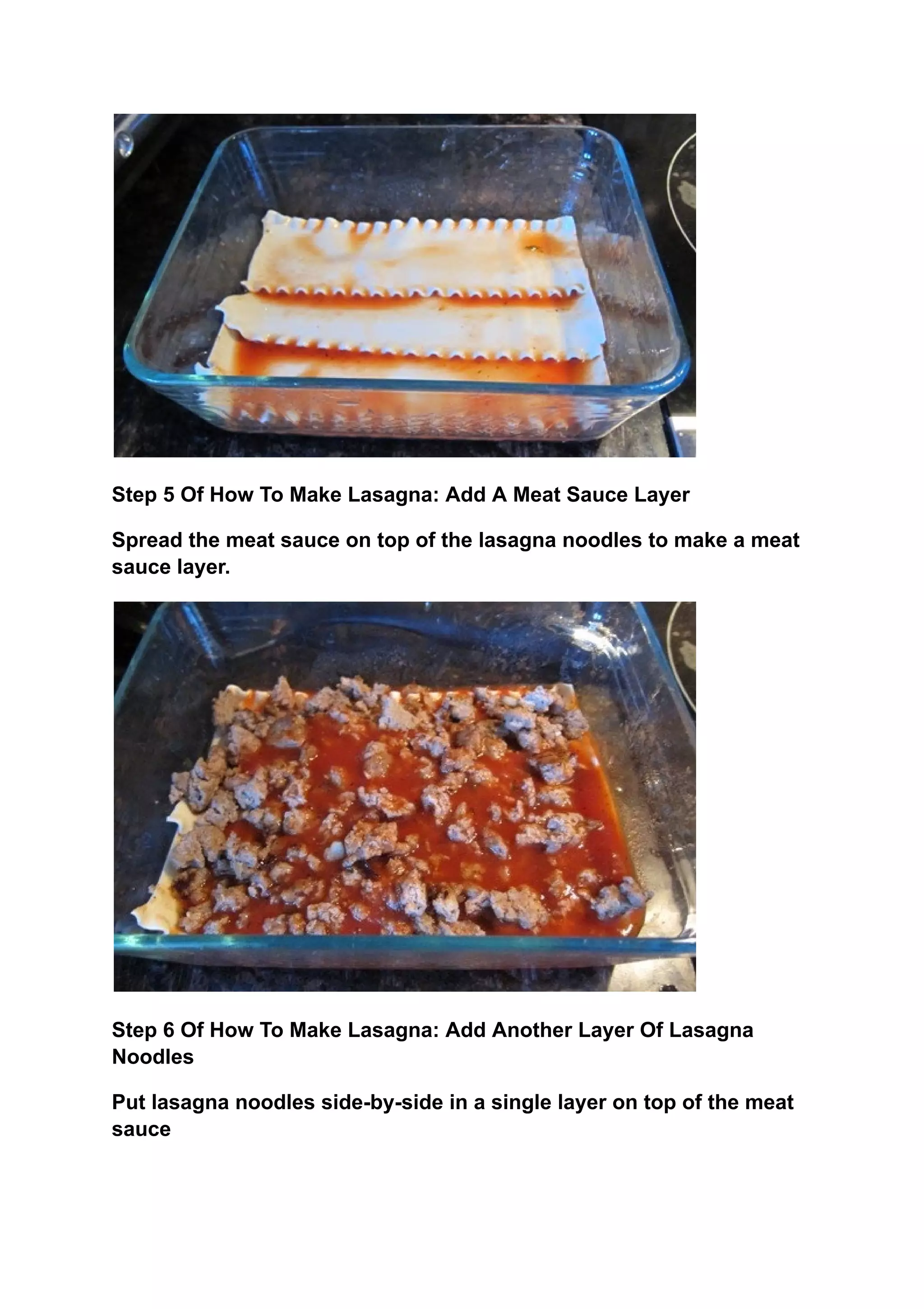How to make lasagna | PDF