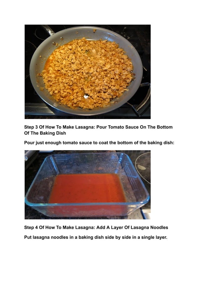How to make lasagna | PDF