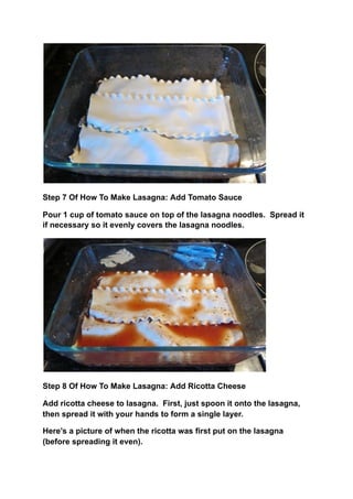 How to make lasagna | PDF