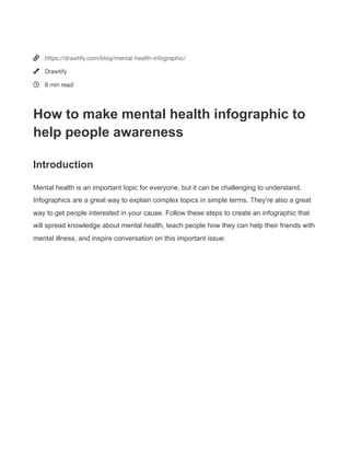 How to make Mental Health Infographic to help people awareness.pdf