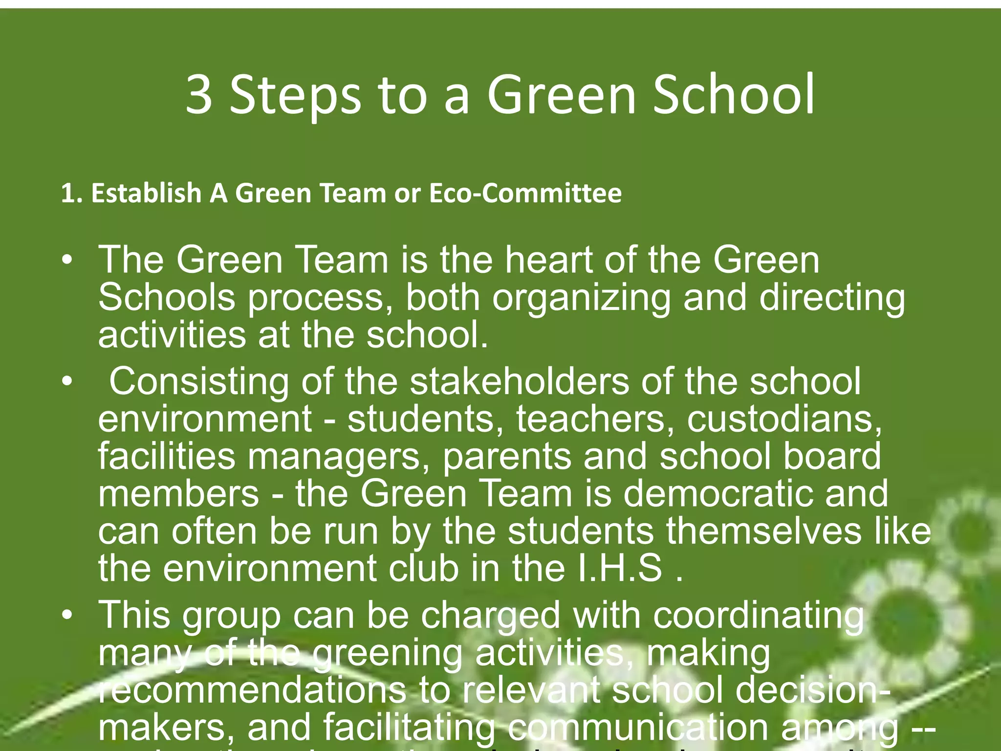 How to make our school greener | PPT