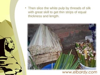 How to make papyrus paper | PPT