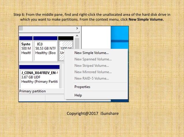 How to Make Partition on Windows 10 | PPTX | Operating Systems | Computer Software and Applications