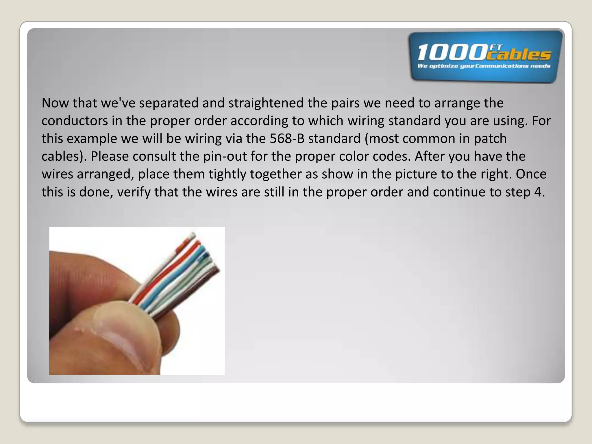 How To Make Category5/Cat5e or Category6/Cat6 Patch Cable | PPTX