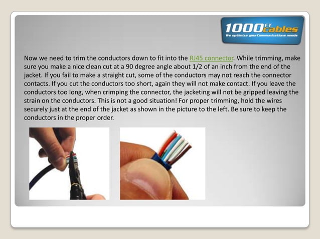 How To Make Category5/Cat5e or Category6/Cat6 Patch Cable | PPT