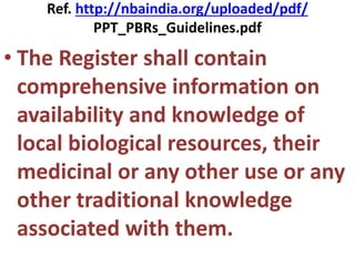 How to make people's biodiversity register | PDF