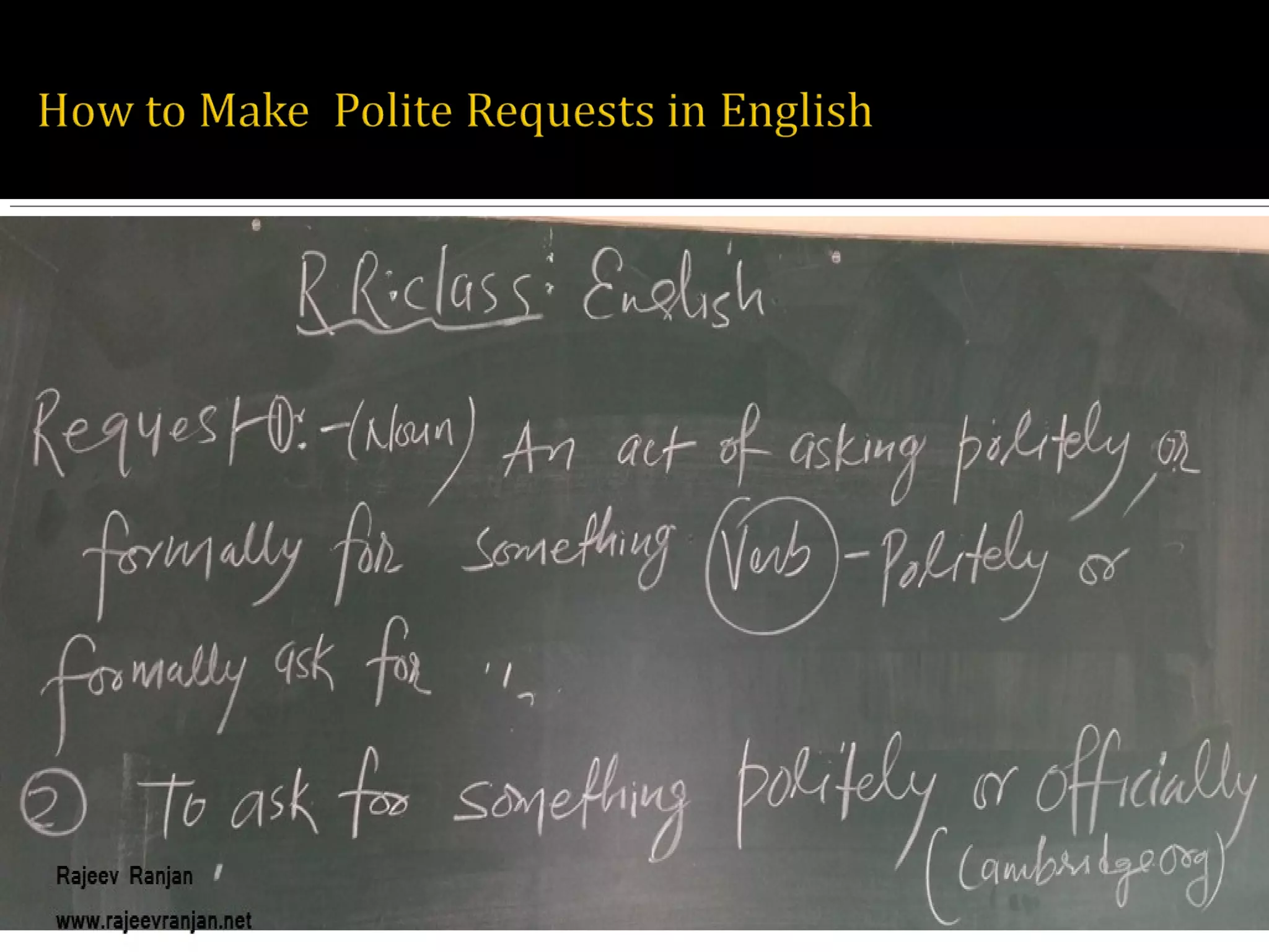 How to Make Polite Requests in English Language | PPT
