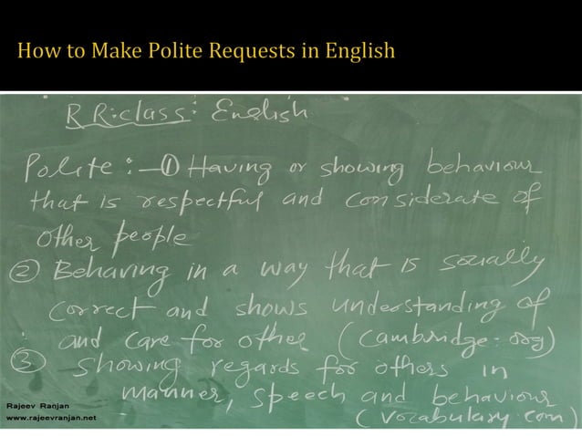 How to Make Polite Requests in English Language | PPT