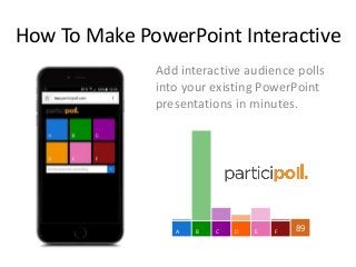 How to Make PowerPoint Interactive