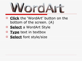 First steps in PowerPoint | PPT