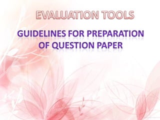 How to make question paper | PPT