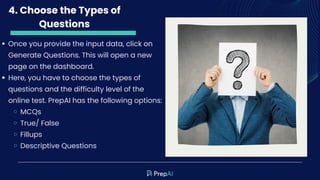 How to Make Question Papers for Online Tests?-By PrepAI | PDF ...