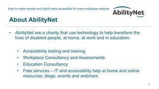 How to make remote and hybrid work accessible for every employee | PPT