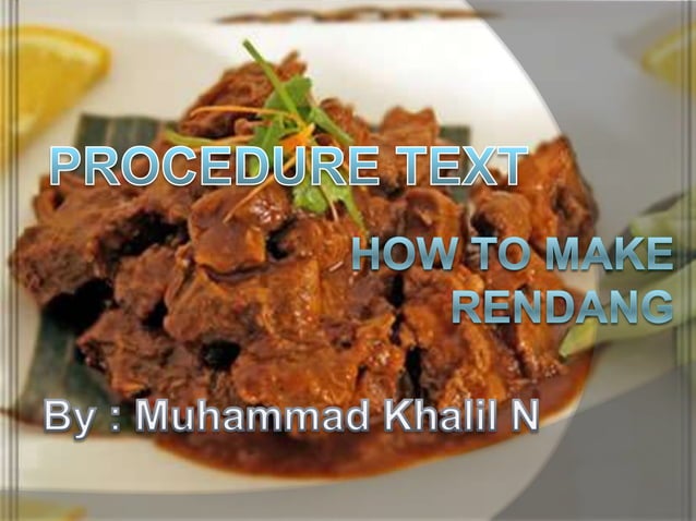How to make rendang | PPT