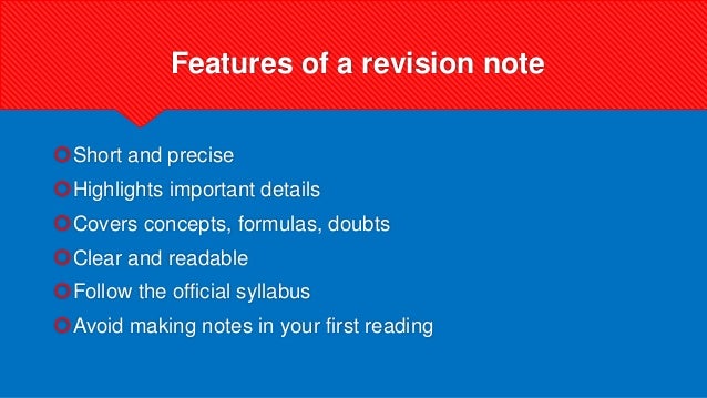 How to make revision notes for NEET exam? | PPT