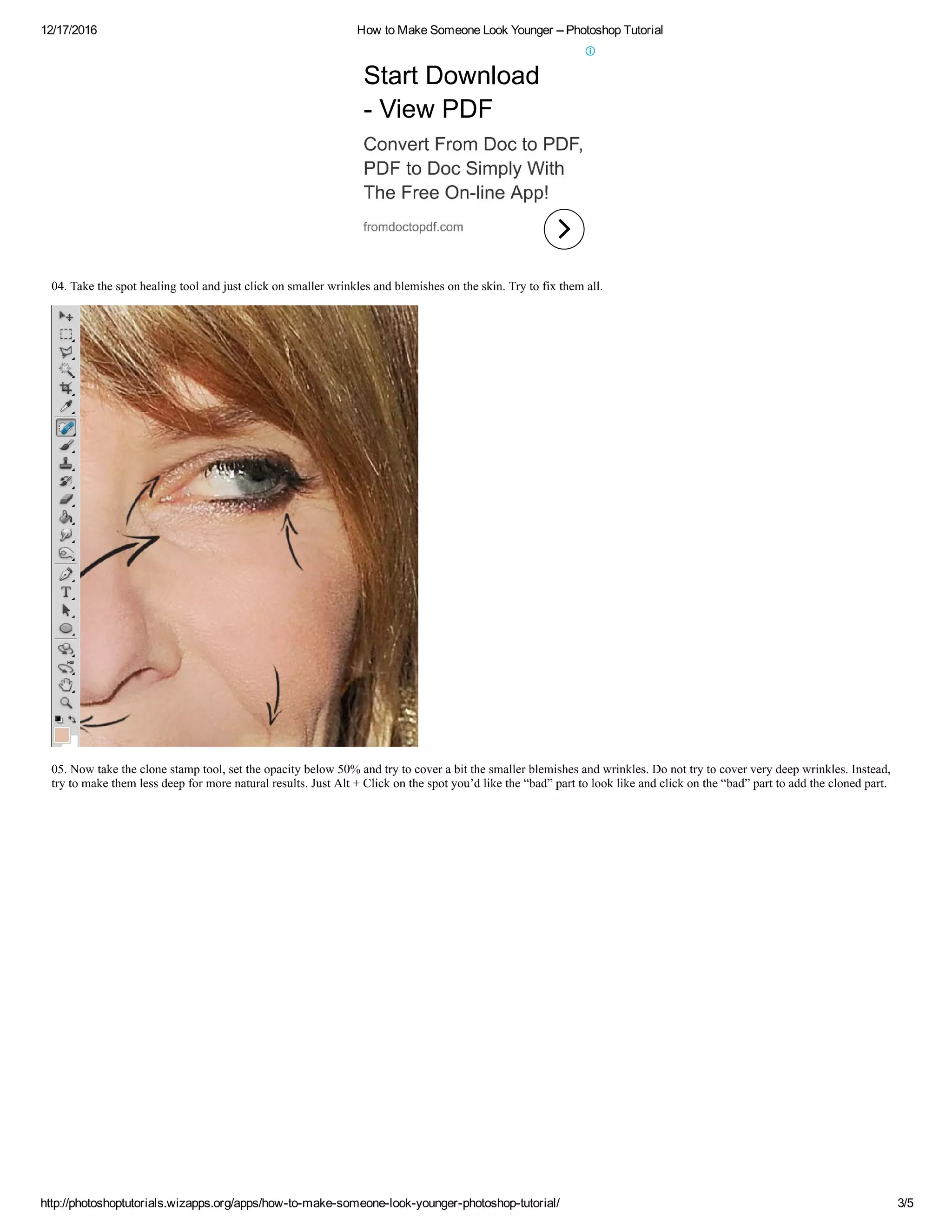 How to make someone look younger – photoshop tutorial | PDF