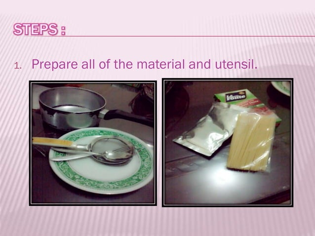 Procedure text | PPTX | Cooking | Food & Drink