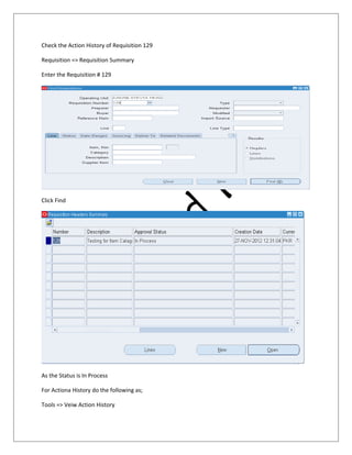 Requisition Hierarchy Based on the Item Catagory | DOC