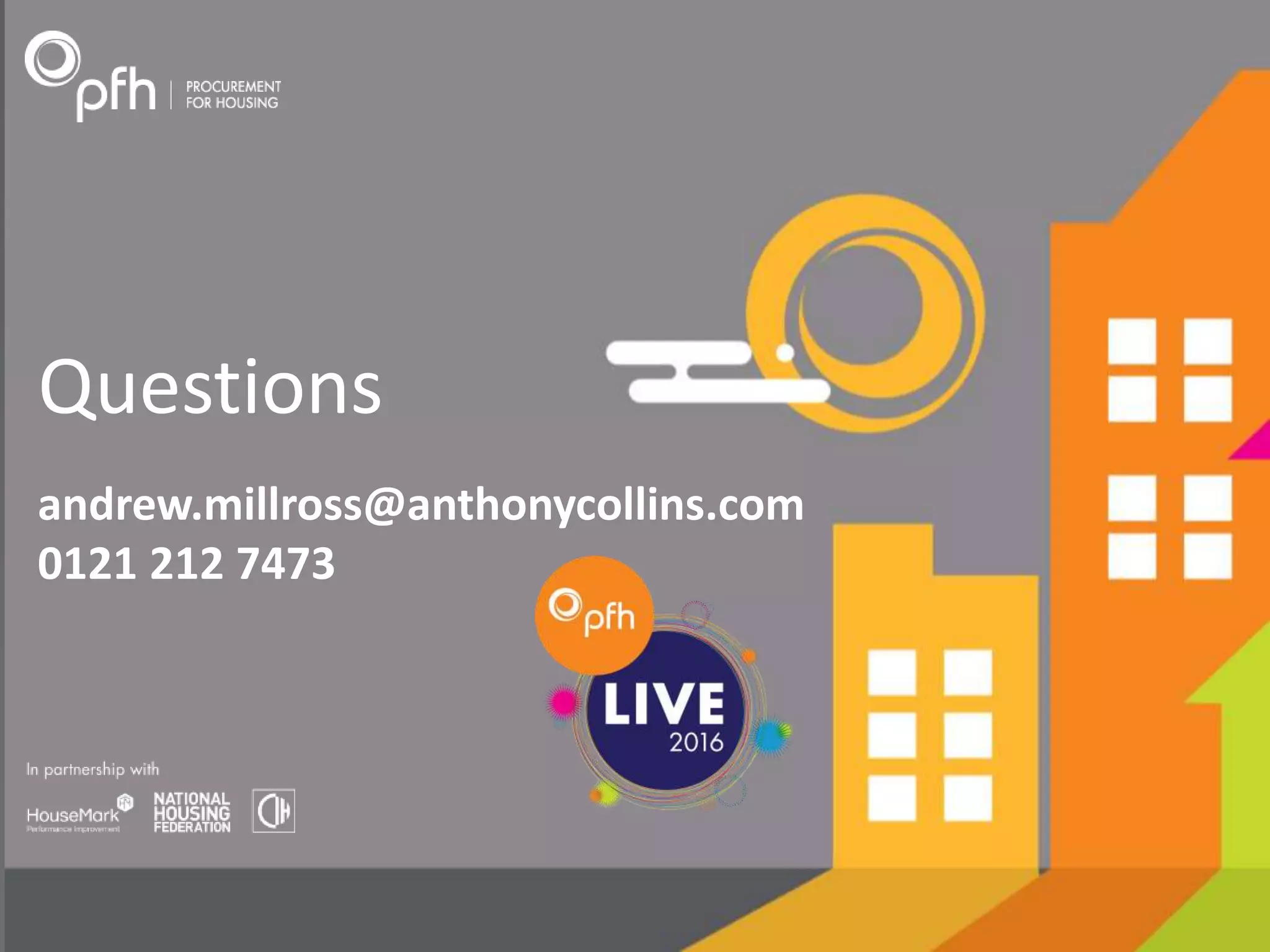 How to make the most of framework agreements - Andrew Millross | PPTX