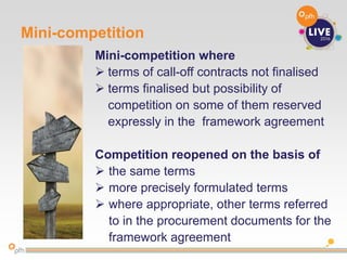 How to make the most of framework agreements - Andrew Millross | PPTX