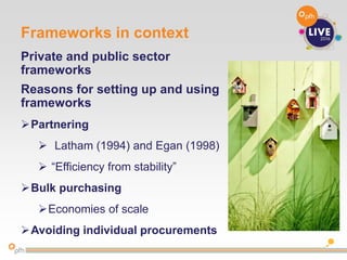 How to make the most of framework agreements - Andrew Millross | PPTX