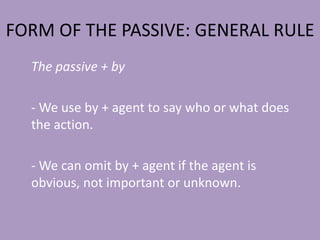 How to make the passive maria eugenia | PPT