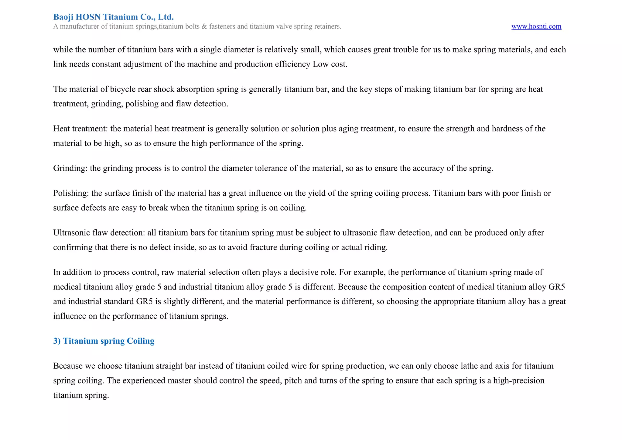 How to make titanium spring | PDF