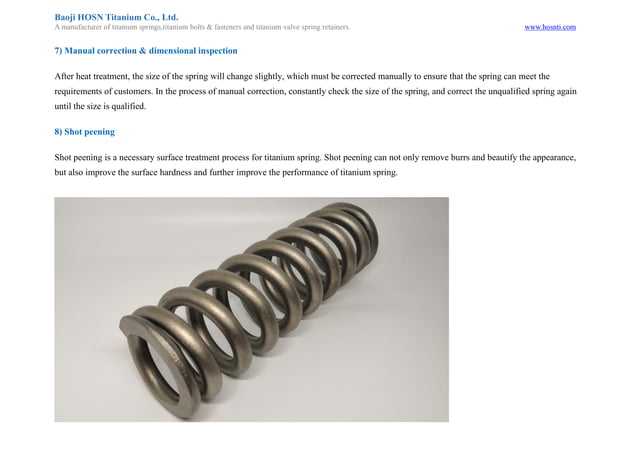 How to make titanium spring | PDF