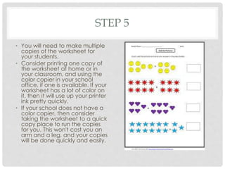 How to make worksheets | PPTX