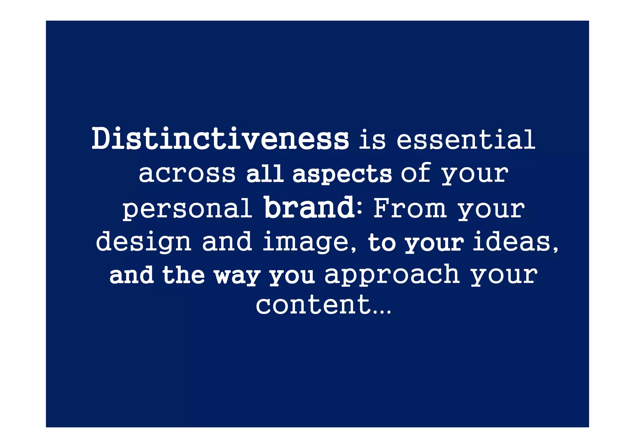 Two ways to make your writing more distinctive | PPT