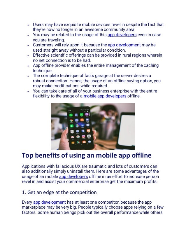 How To Make Your App Available Offline.pdf | Web Development | Internet