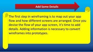 How to make your first mobile app wireframe | PPT